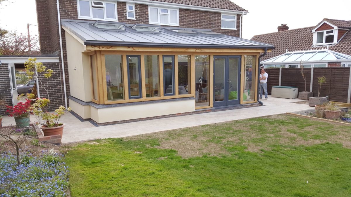 Oak Framed Rear Extension In Kempshott
