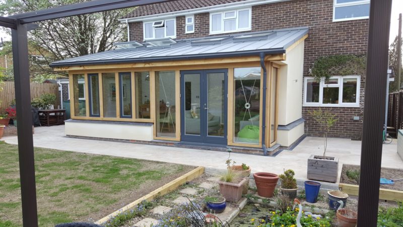 Oak Framed Rear Extension In Kempshott