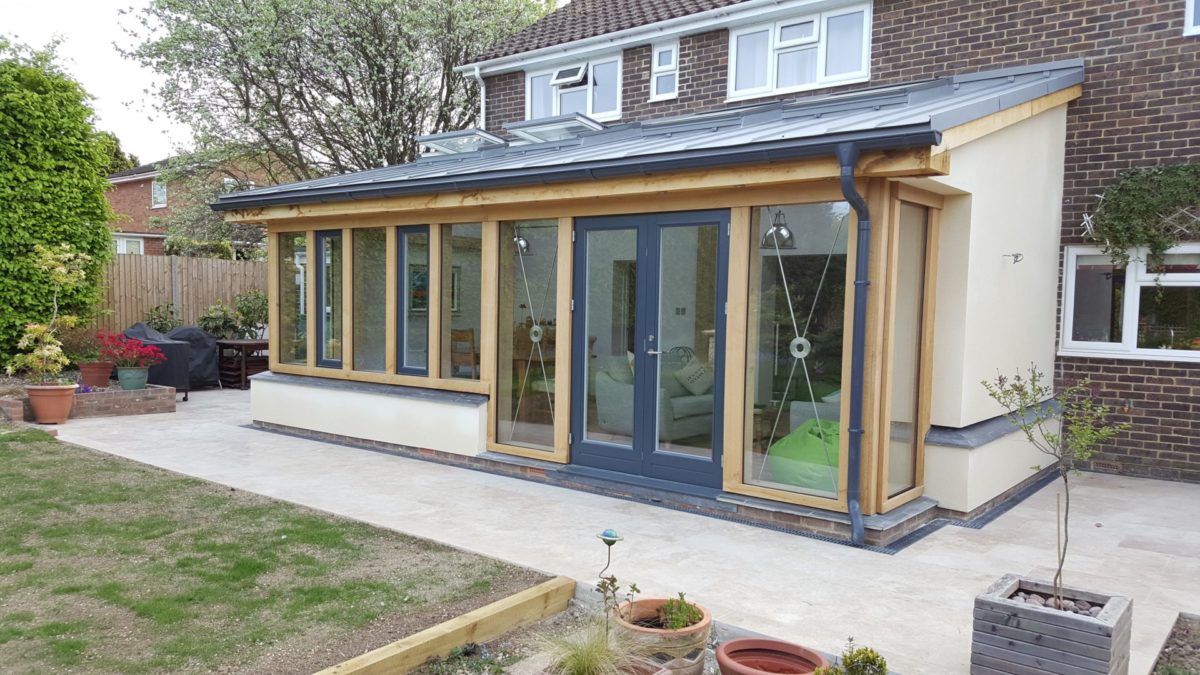 Oak Framed Rear Extension In Kempshott