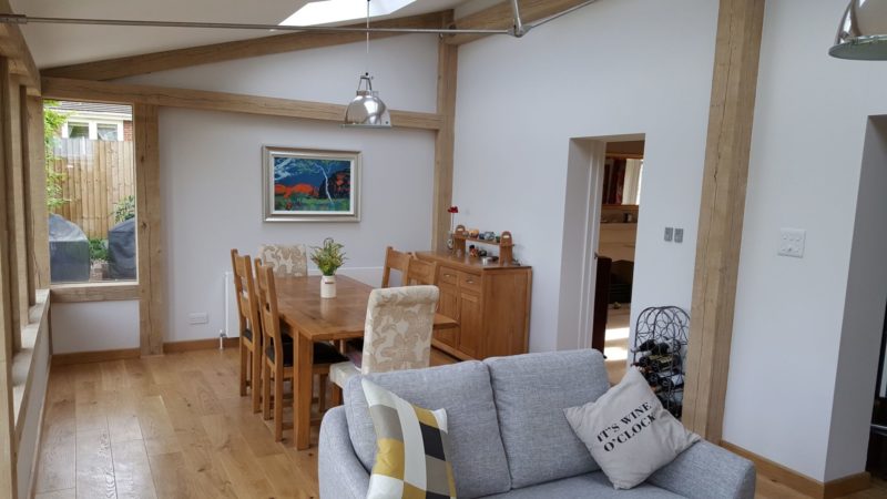 Oak Framed Rear Extension In Kempshott