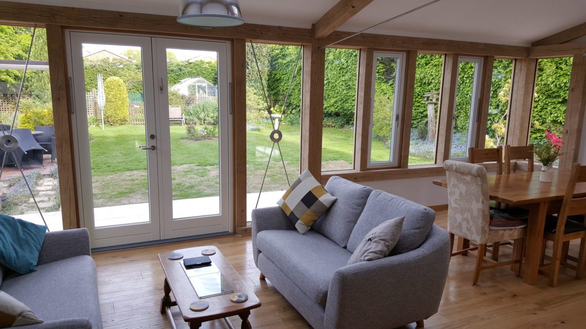 Oak Framed Rear Extension In Kempshott