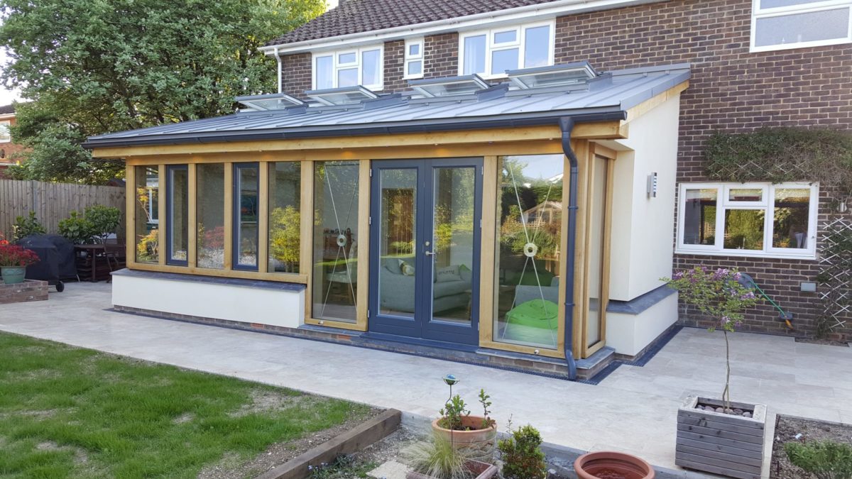 Oak Framed Rear Extension In Kempshott