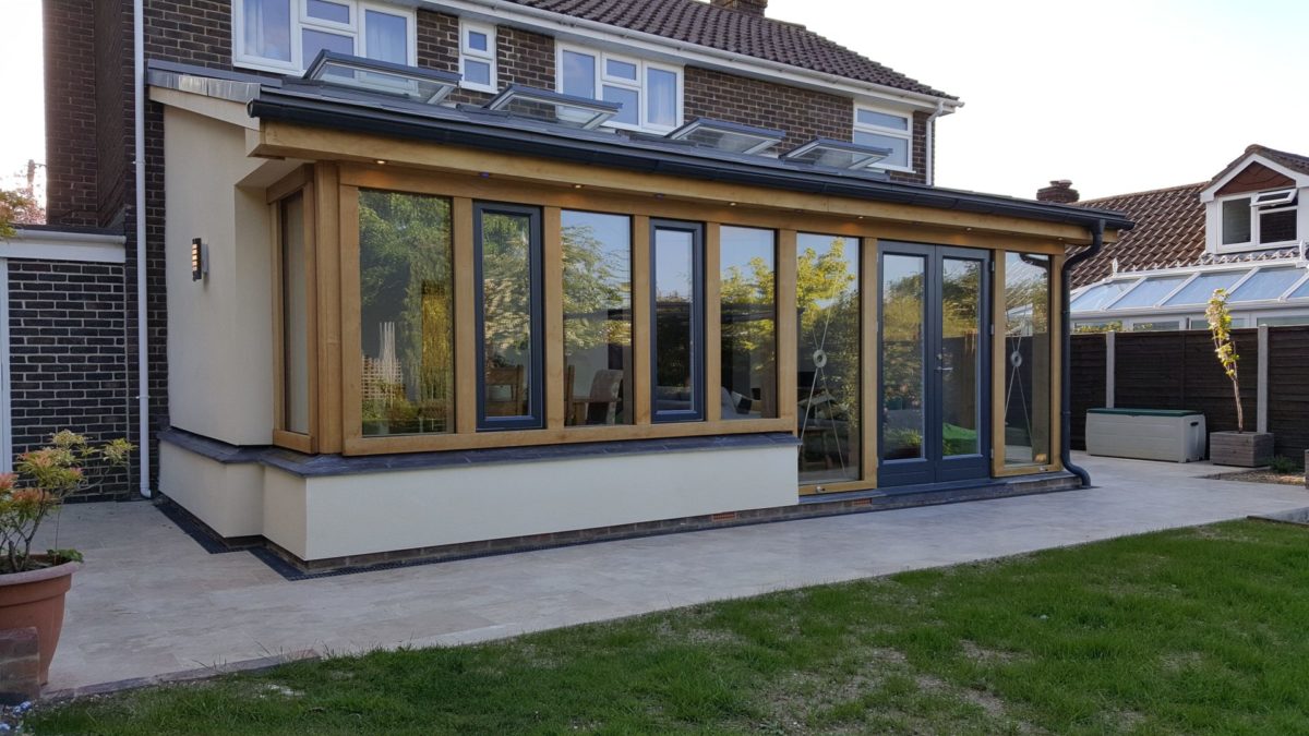 Oak Framed Rear Extension In Kempshott